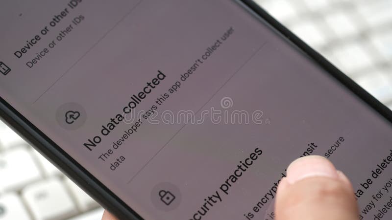 Information of Data Collected at Google Play Store Editorial Image ...