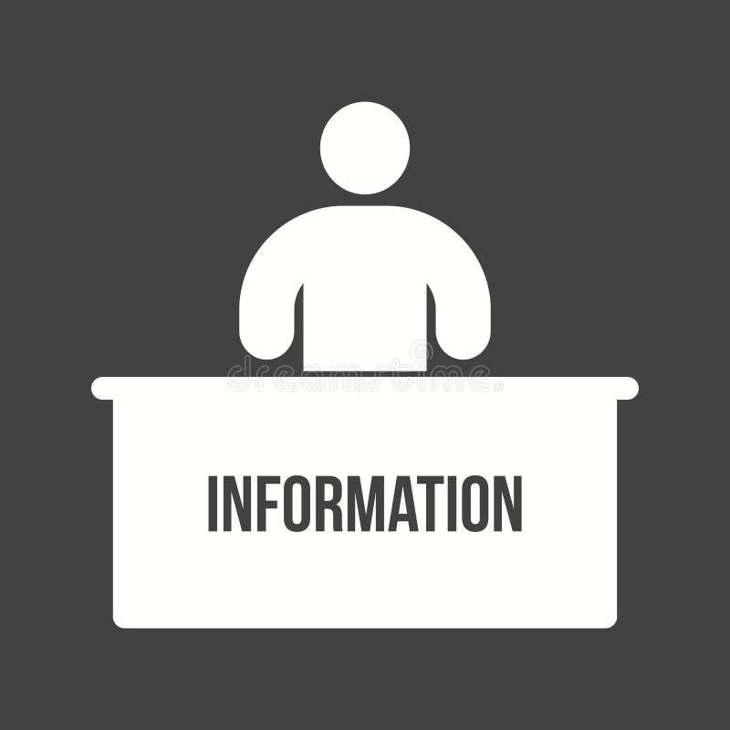 Information Desk stock vector. Illustration of reception - 91636824