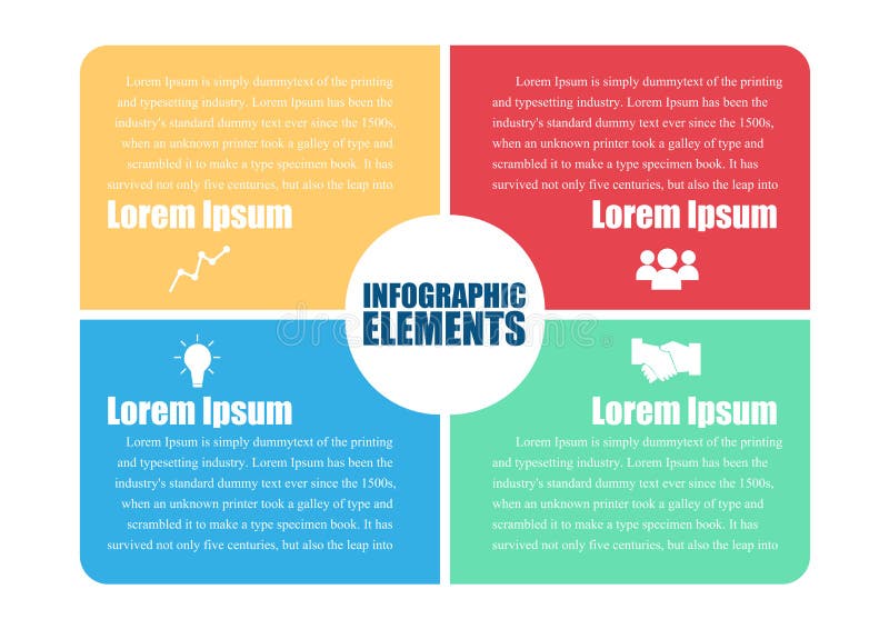 Information-diagram Designmall Vektor Illustrationer - Illustration av ...