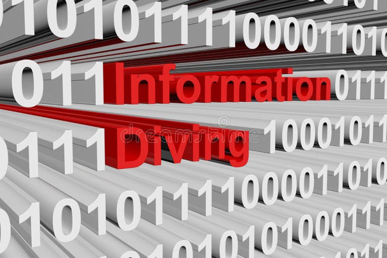 Information Diving stock illustration. Illustration of code - 82860900