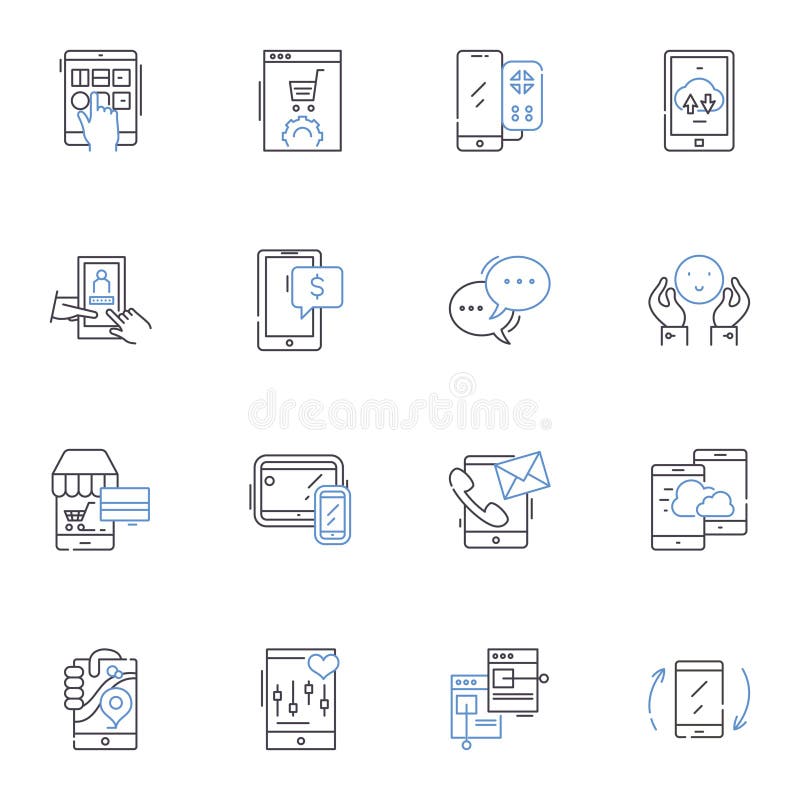 Information Education Line Icons Collection. Literacy, Technology ...