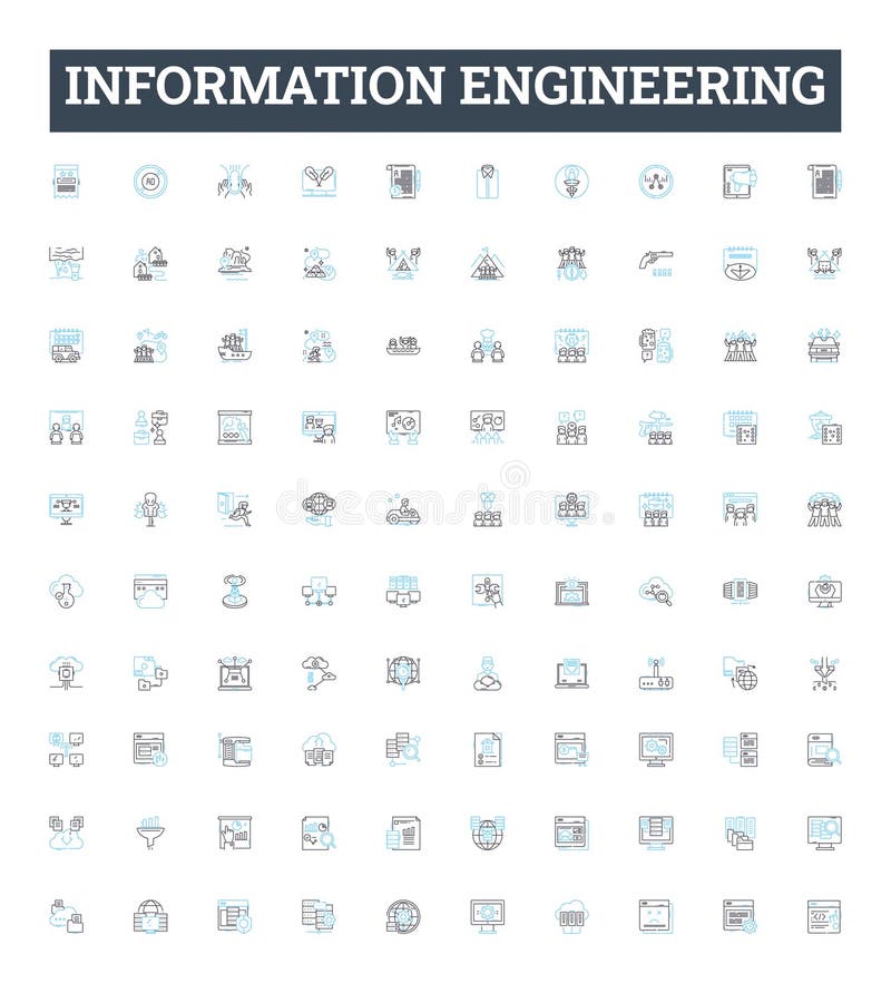 Information Engineering Vector Line Icons Set. Information, Engineering ... Information Engineering Vector Line Icons Set. Information, Engineering ...