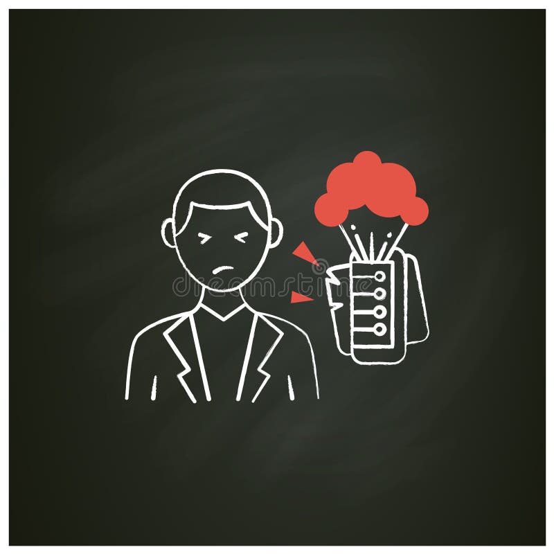 Information Explosion Chalk Icon Stock Vector - Illustration of ...