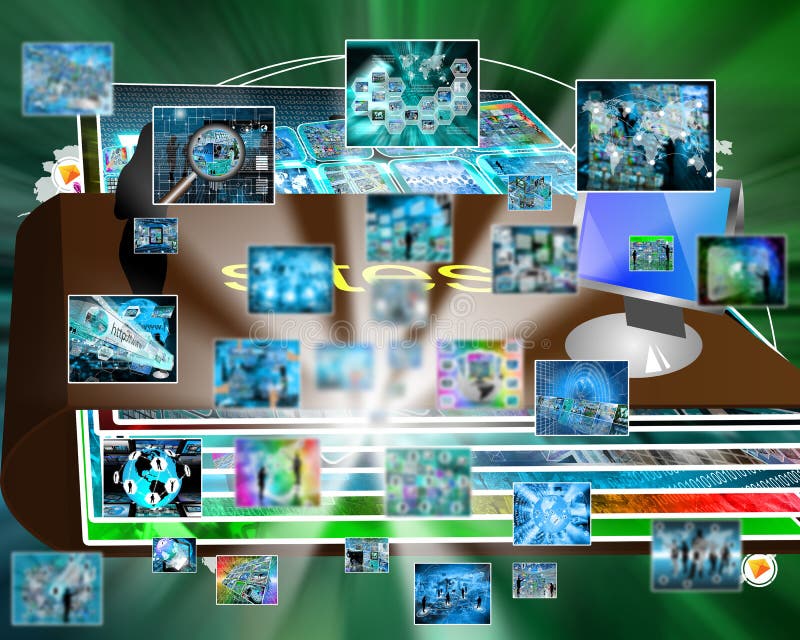 Information explosion stock illustration. Illustration of board - 10751333