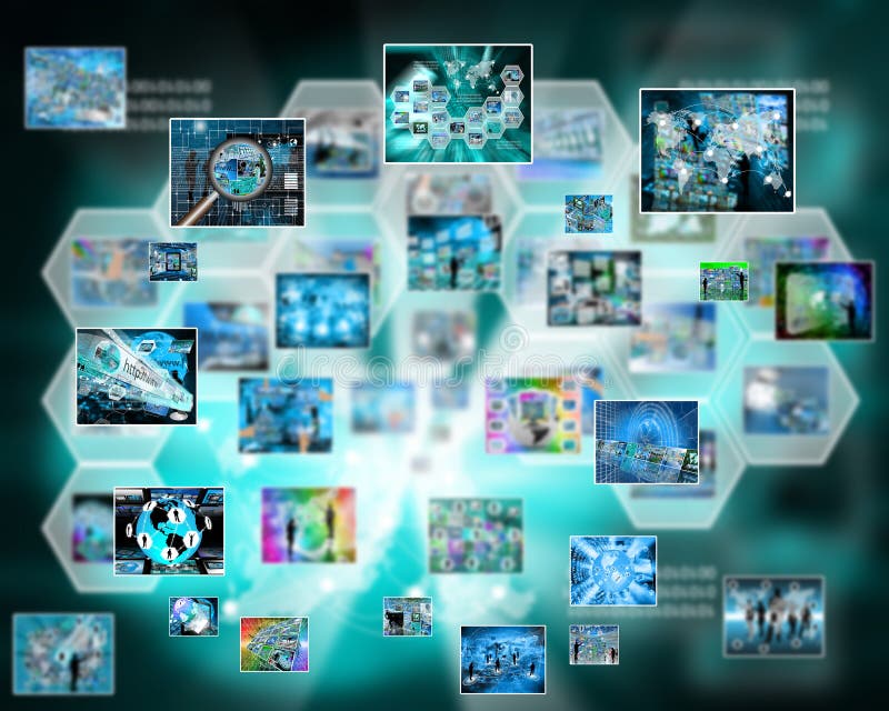 Information explosion stock illustration. Illustration of network ...