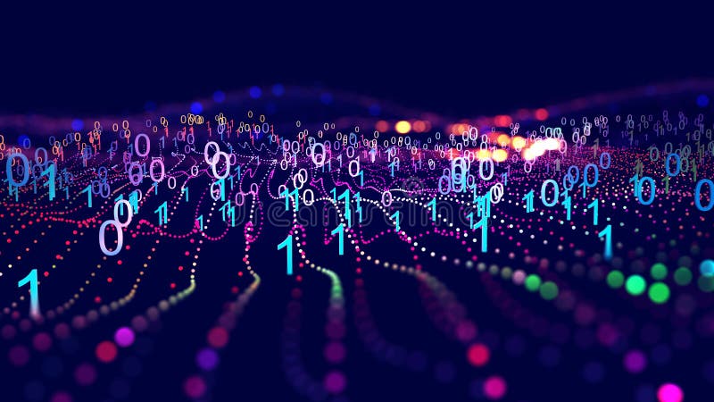 Information Field Binary Code Data Encoding Data Flow Digital Security Internet Technology