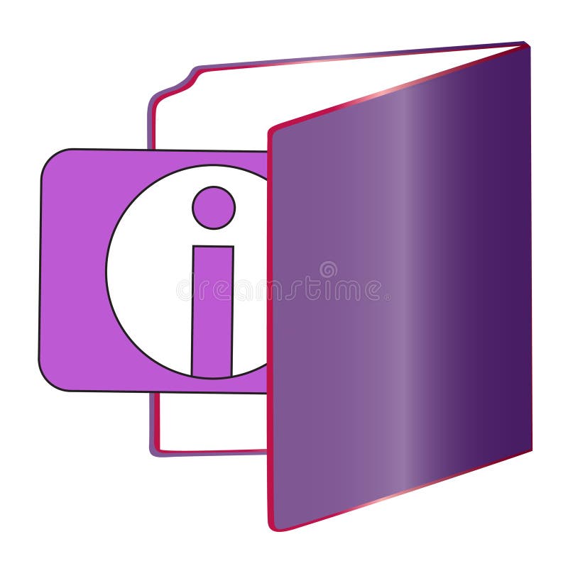 Information folder stock illustration. Illustration of folder - 6502304