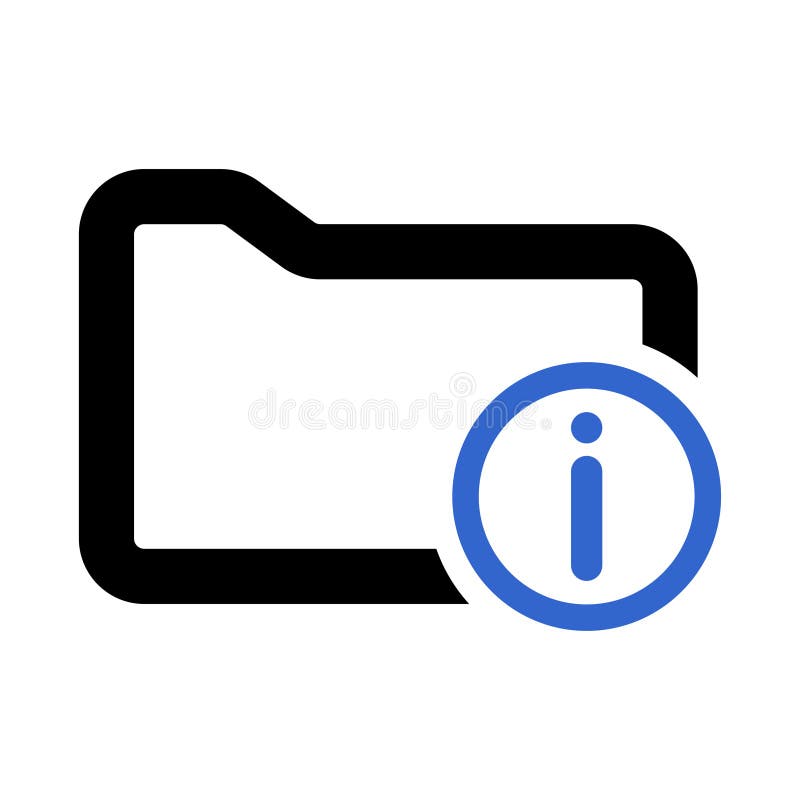 Information Folder Icon Design Vector Stock Vector - Illustration of ...