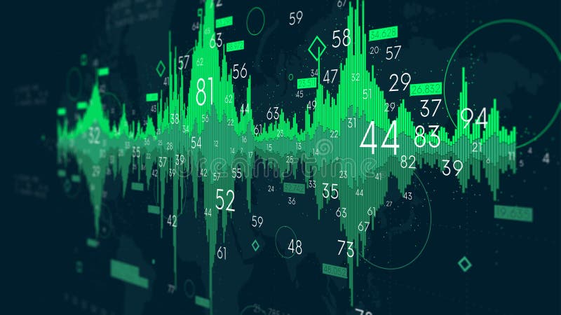 Hi-Tech Digital Technology Frequency Wave Diagram Concept, Futuristic ...