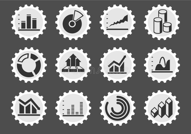 Information graphic icons stock illustration. Illustration of flowing ...