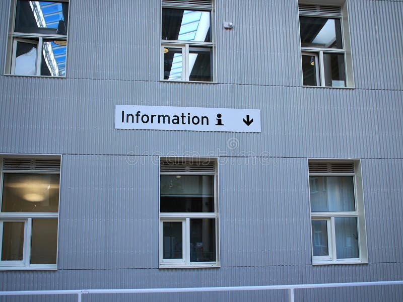 Information Help Desk Area Office Sign Stock Image - Image of help ...