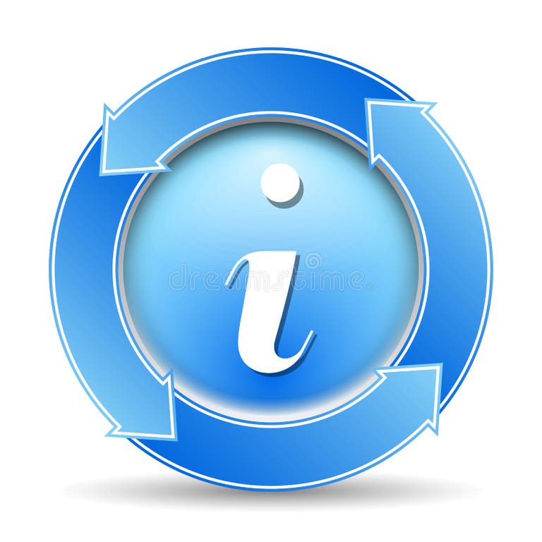 Blue Circular Information Icon Stock Illustrations – 7,255 Blue ...