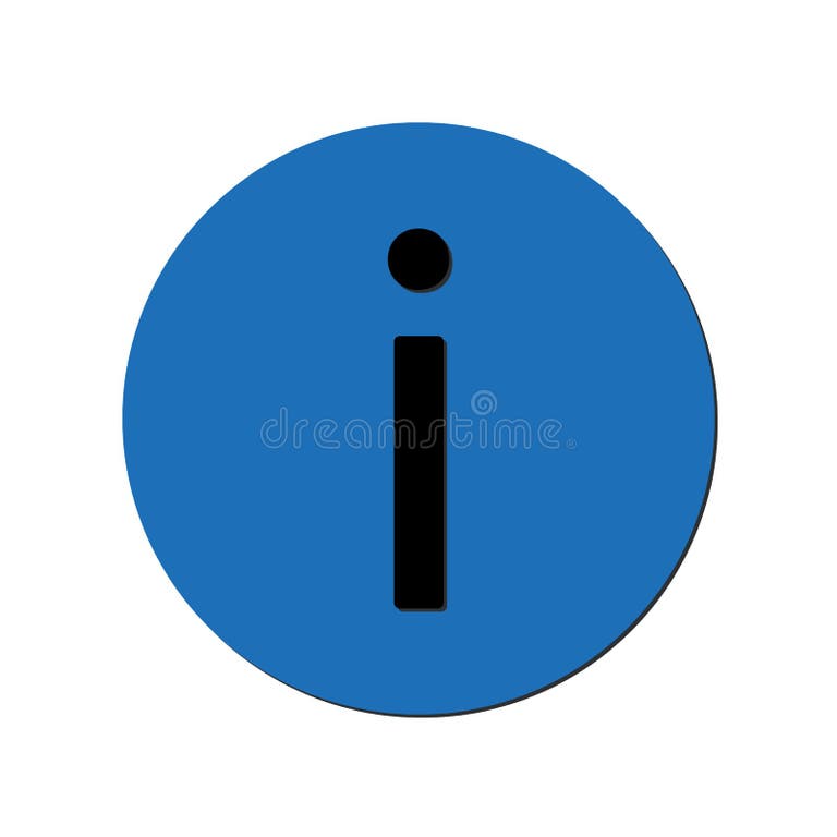 Information Icon in Blue Circle. Vector Illustration Eps 10 Stock ...