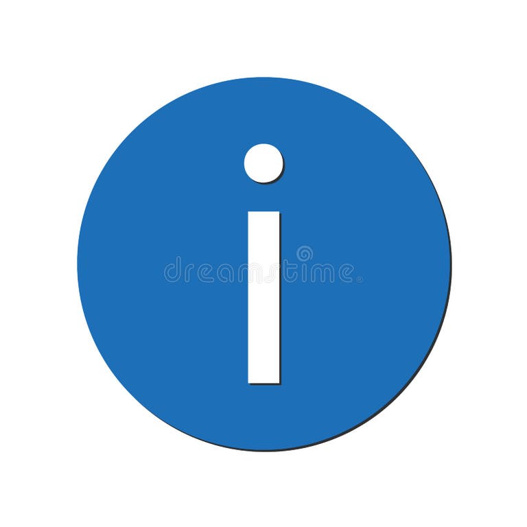 Information Icon in Blue Circle. Vector Illustration Eps 10 Stock ...