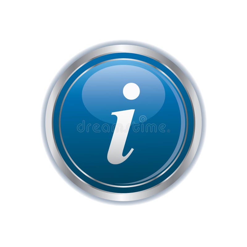 Information Icon on the Button Stock Vector - Illustration of button ...