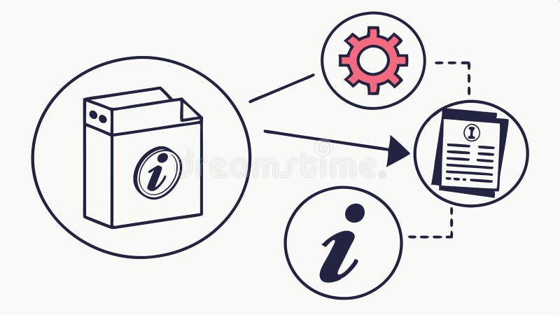 Information Icon in Circle, Data Details, File Info, Help and Support ...