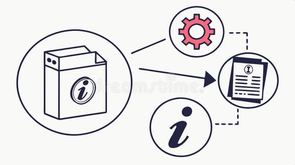 Information Icon in Circle, Data Details, File Info, Help and Support ...