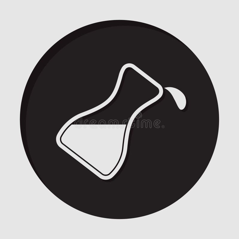 Information Icon - Flask with a Drop Stock Vector - Illustration of ...