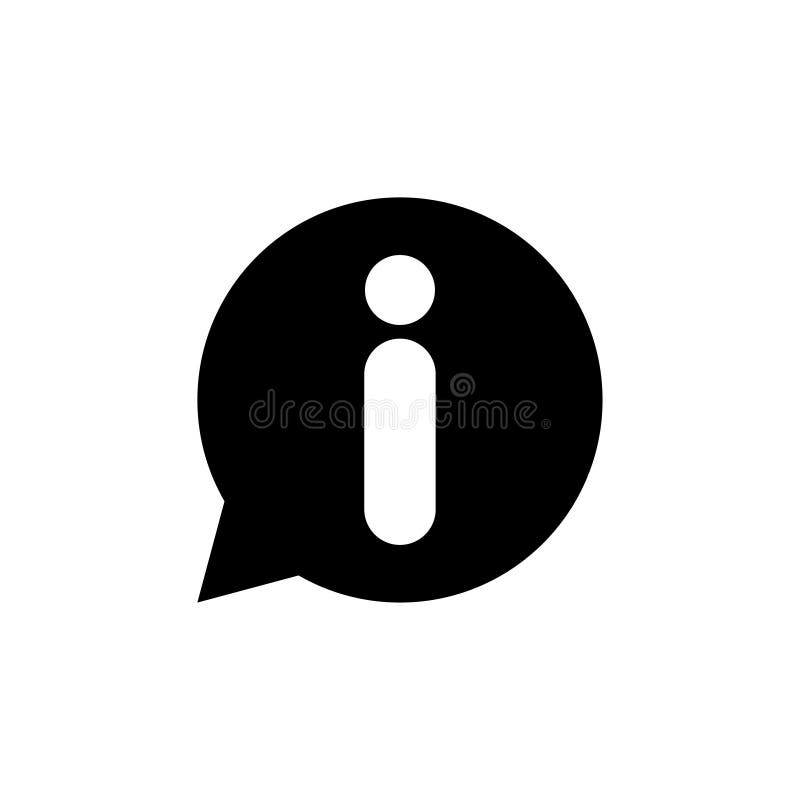 Information Icon Flat Vector Template Design Trendy Stock Vector ...