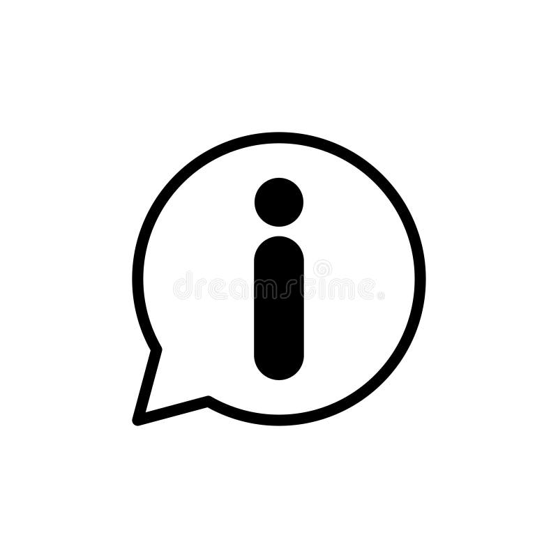 Information Icon Flat Vector Template Design Trendy Stock Vector ...