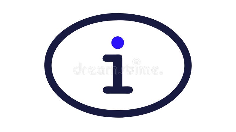 About Information Icon, I Symbol Oval Vector, Vector Design Generative ...