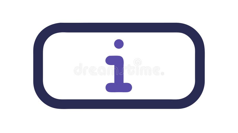 Information Icon, I Symbol Rounded Rectangle, Vector, Vector Design ...