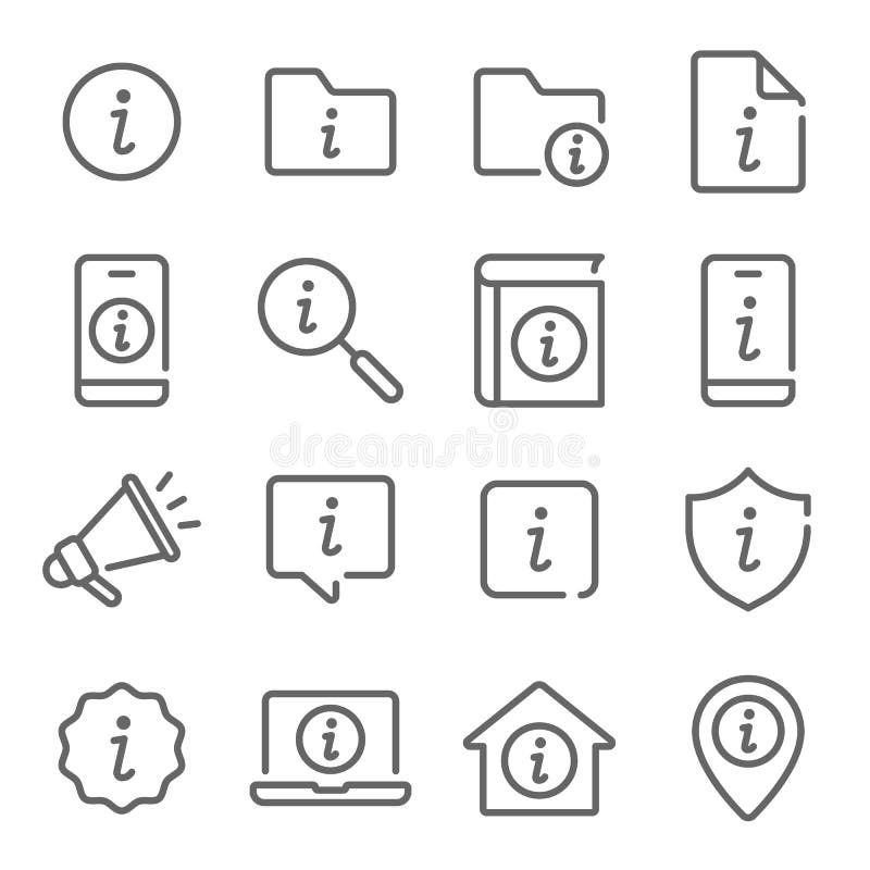 Info Icon, Information Sign Icon. Info Speech Bubble Symbol. I Letter ...