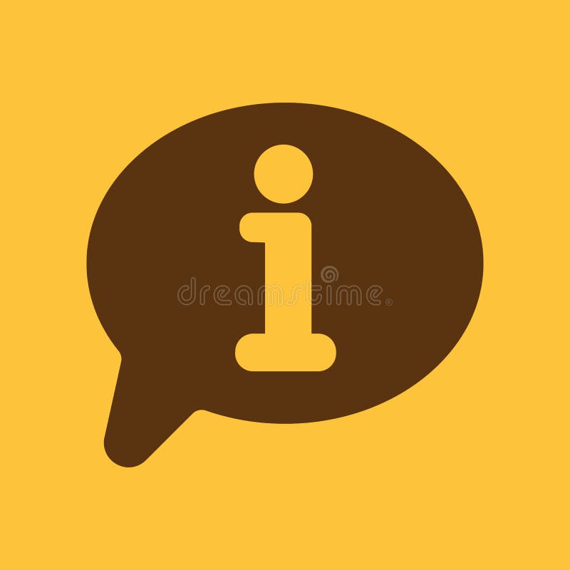 The Information Icon. Info and Faq Symbol. Flat Stock Illustration ...