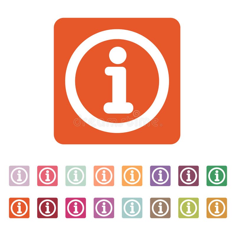 The Information Icon. Info and Faq Symbol Stock Vector - Illustration ...