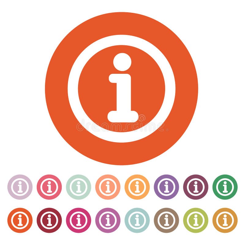 The Information Icon. Info and Faq Symbol Stock Vector - Illustration ...