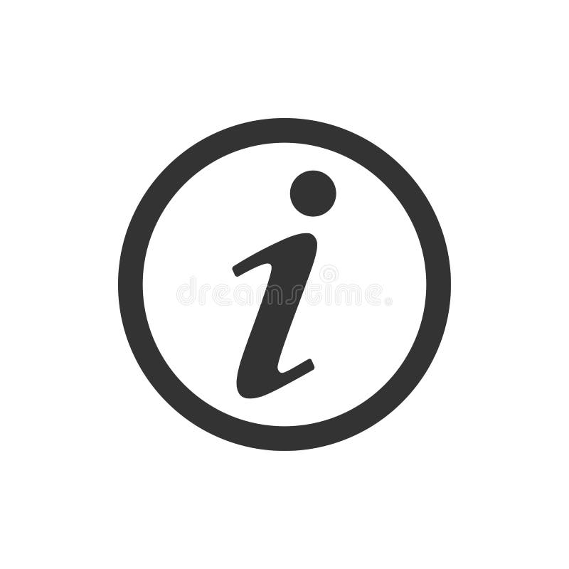 Inform Icon, Vector Information Sign, Symbol, Info Help Red Button ...