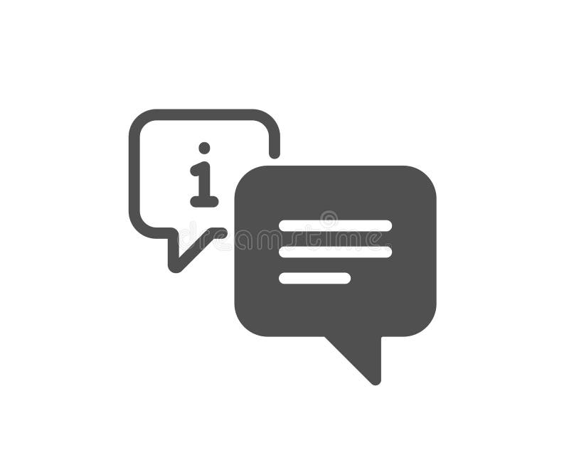 Information Icon. Info Speech Bubble Sign. Vector Stock Vector ...