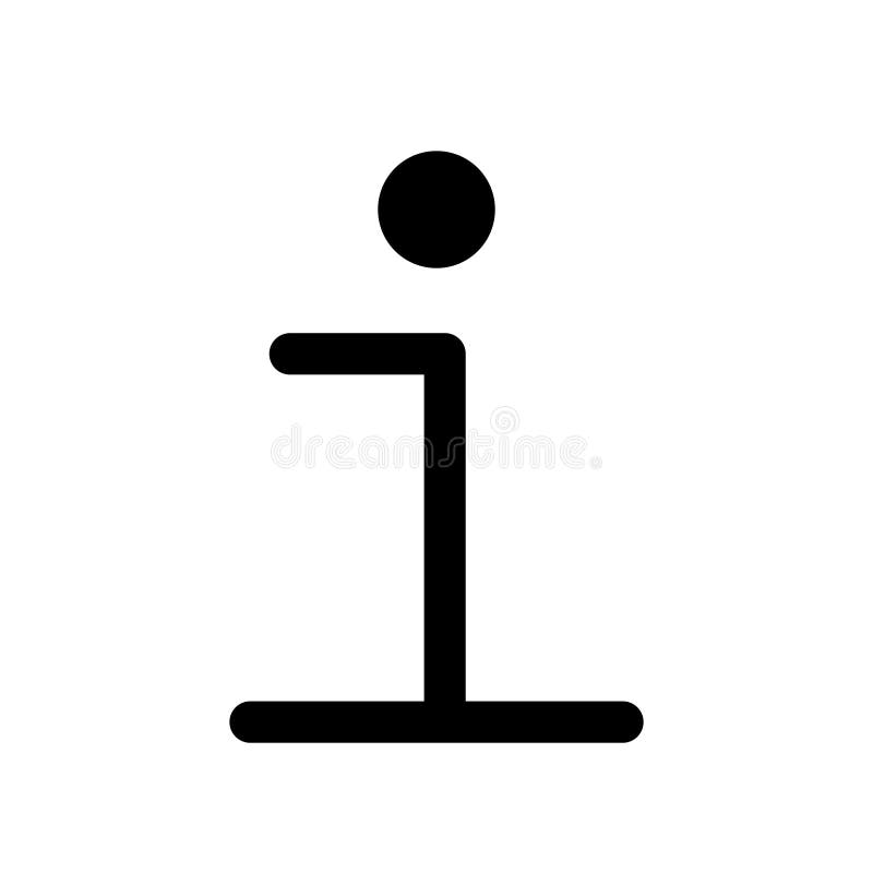 Information Icon Line Isolated on White Background. Black Flat Thin ...