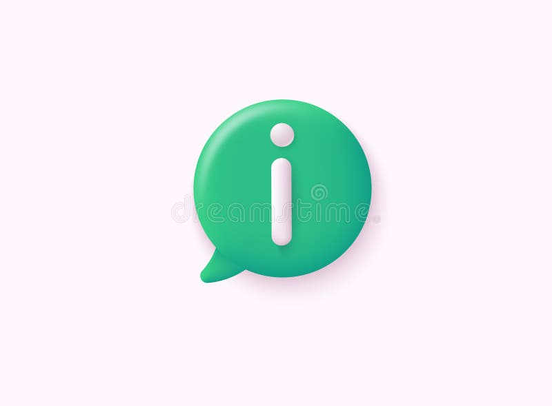 Information Icon Sign or Info Illustration Bubble Symbol. Information ...