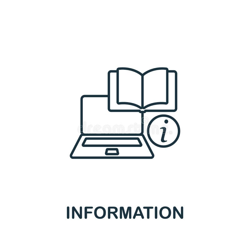 Information Icon. Monochrome Simple Customer Relationship Icon for ...
