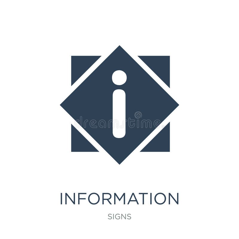Round Information Button Icon in Trendy Design Style. Round Information ...