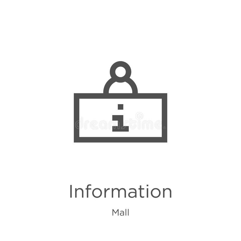 Information Icon Vector from Mall Collection. Thin Line Information ...