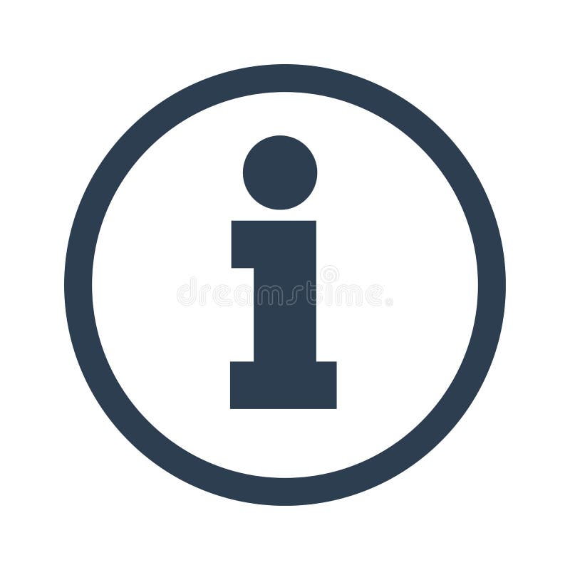 Information Icon on White Background. Stock Illustration - Illustration ...