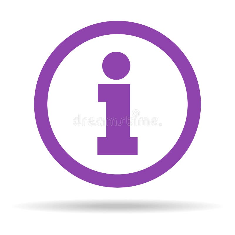 Information Icon on White Background. Stock Illustration - Illustration ...