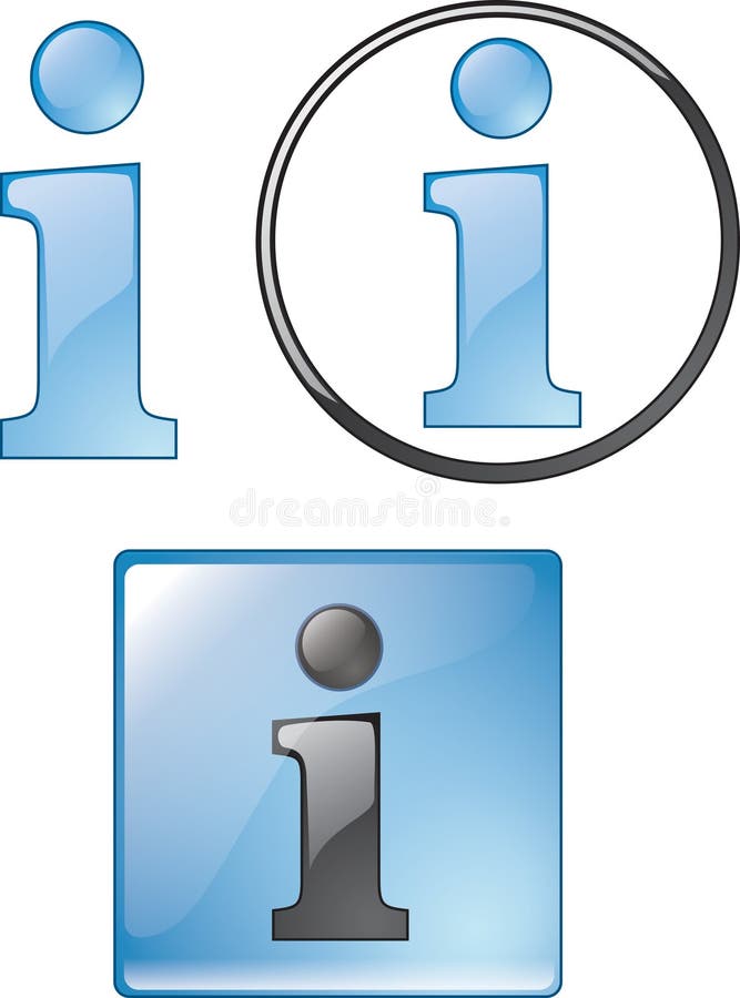 Information icons stock vector. Illustration of sign, info - 3185498