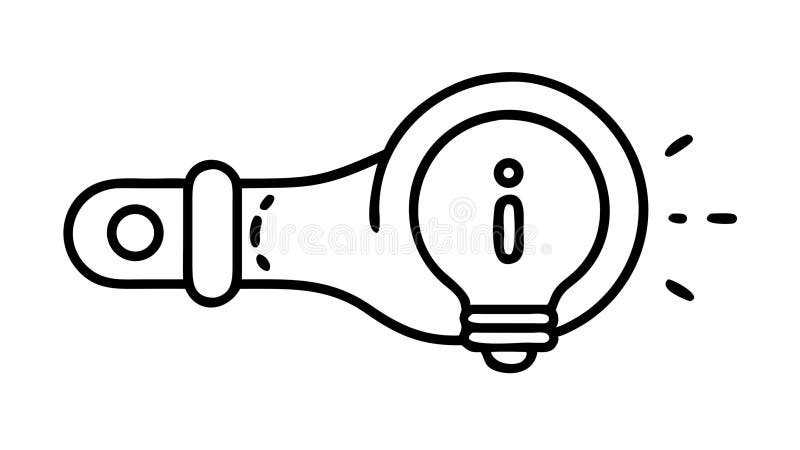 Information Idea Research Icon, Insight Discovery Solution, Vector ...