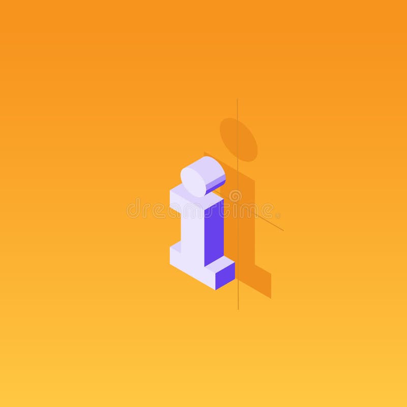 Information, Isometric Flat Design Infographic on Colored Background ...