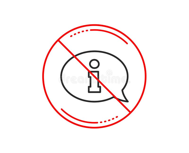 Information Line Icon. Info Center Sign. Vector Stock Vector ...