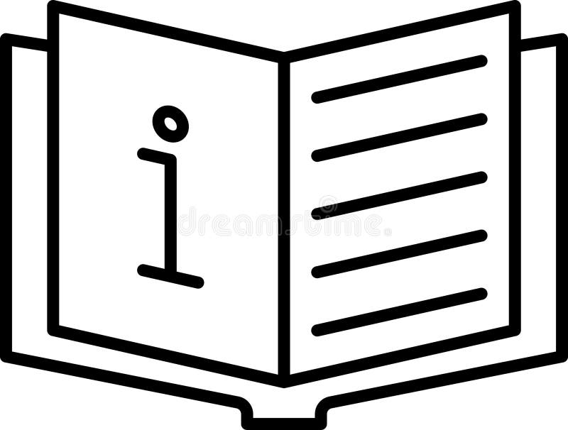 Information Line Icon Vector. Inform, Guide, Privacy Policy, Manual ...