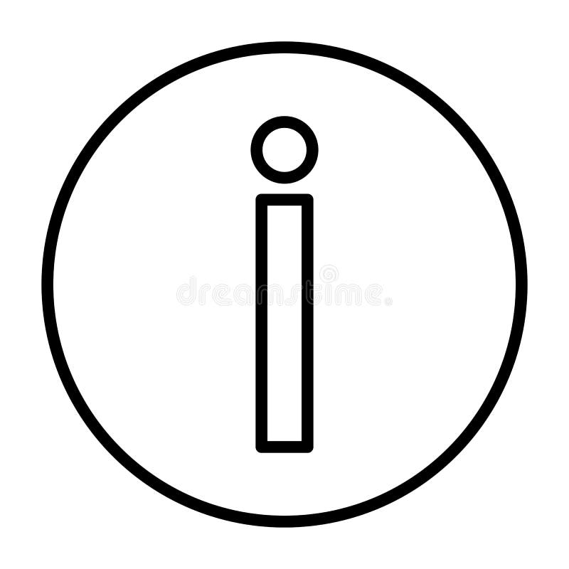 Information Line Icon. Vector Simple Minimal 96x96 Pictogram Stock ...