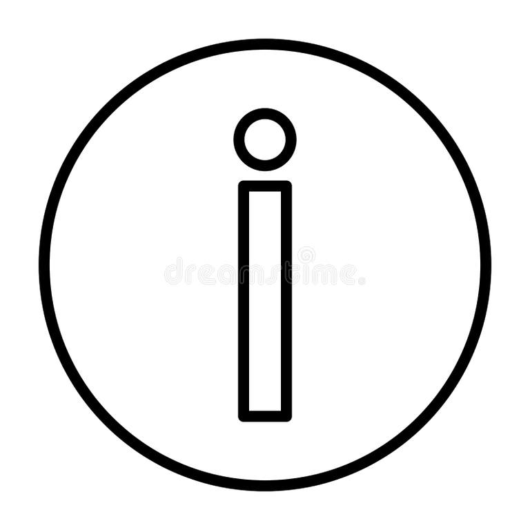 Information Line Icon. Vector Simple Minimal 96x96 Pictogram Stock ...