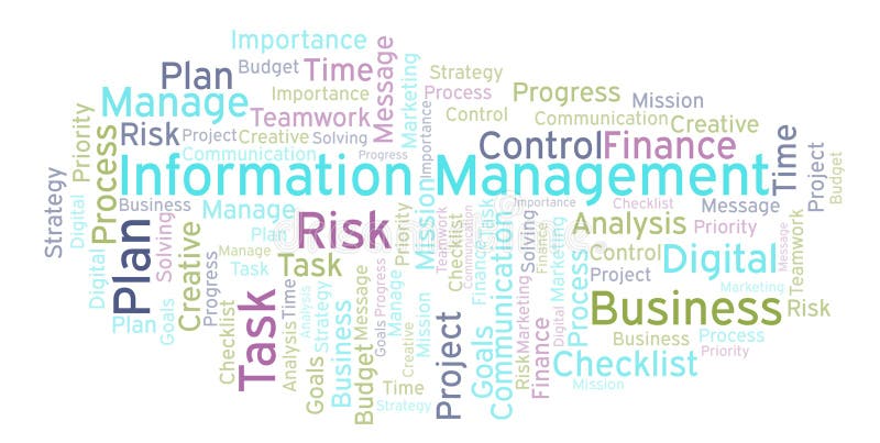Management Information System Word Cloud, Made with Text only. Stock ...