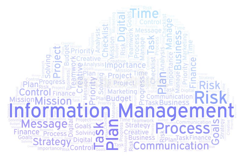 Management Information System Word Cloud, Made with Text only. Stock ...