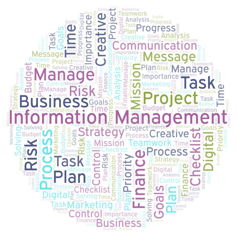 Management Information System Word Cloud, Made with Text only. Stock ...