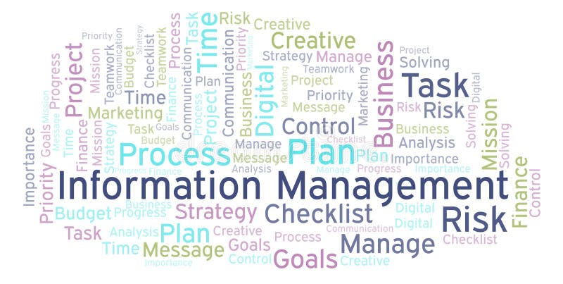 Management Information System Word Cloud, Made with Text only. Stock ...
